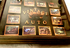 Vintage Auto Shadow Wall Hanging Box Metal Car W/Vintage Auto Photos 11 ...