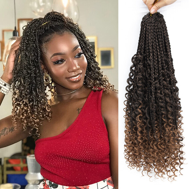Curly Box Braids