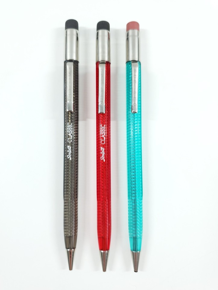 Vintage Scripto Classic Translucent Mechanical Pencils Lot of 3 Made ...