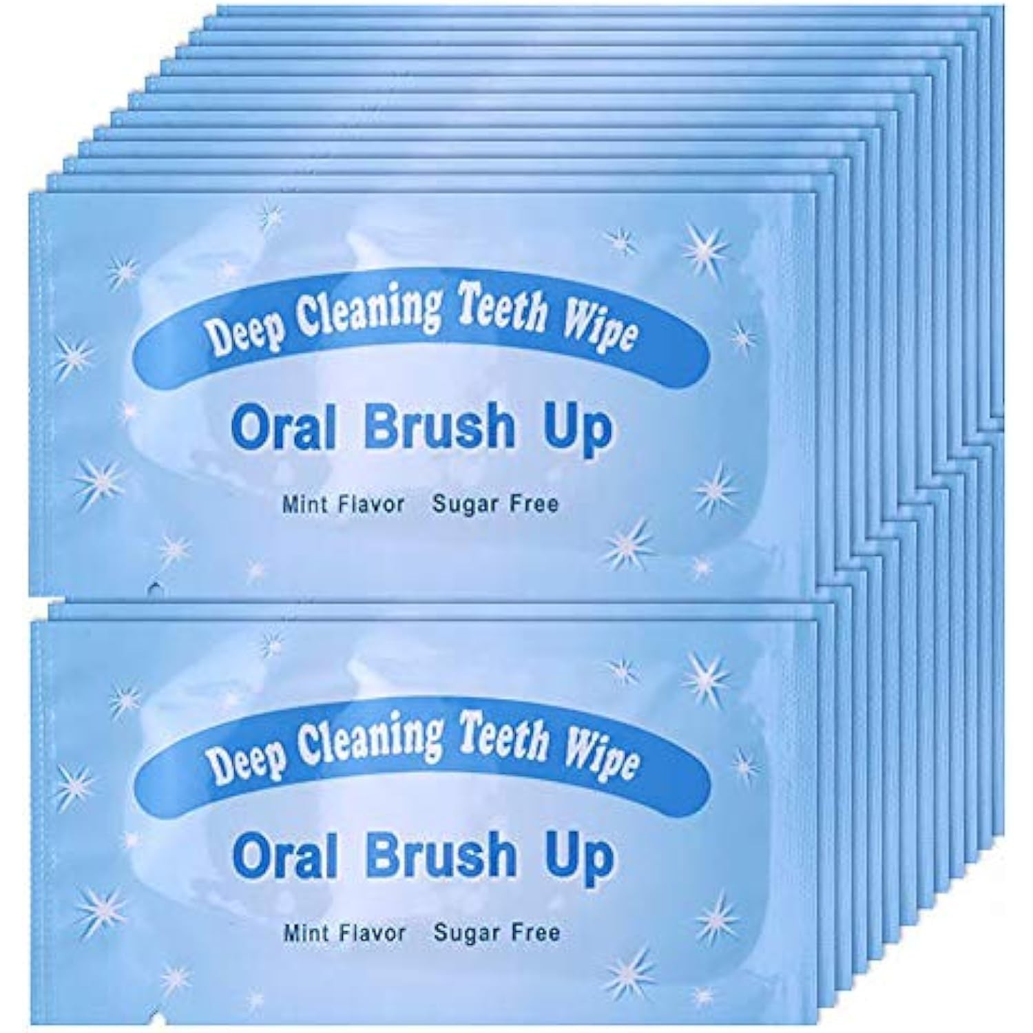 100pcs Disposable Textured Deep Cleaning Teeth Wipes Finger Brush Oral ...