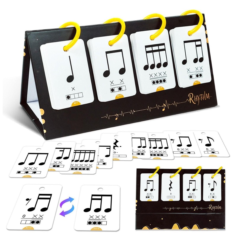 Piano Music Note Training Cards Props Musical Rhythm Learning Flash ...