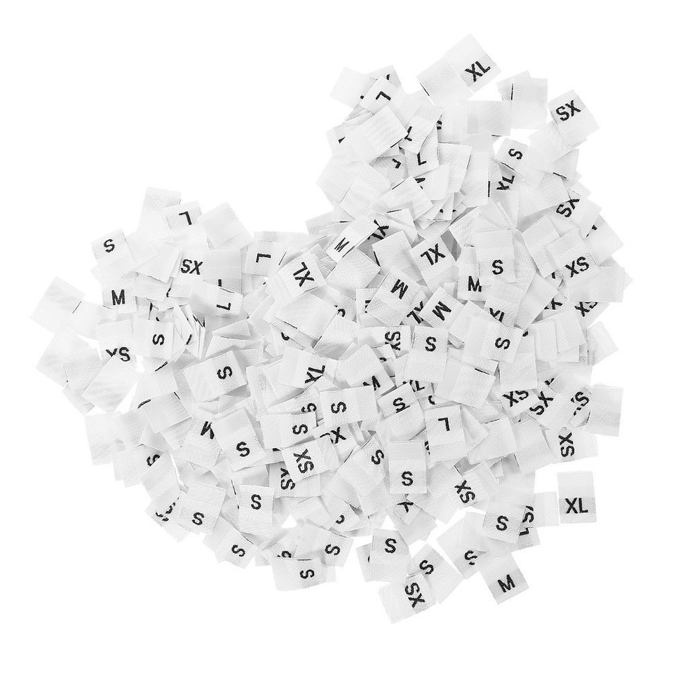 250 Pcs Cloth Size Label Garment Tags Clothing for Clothes Labels ...