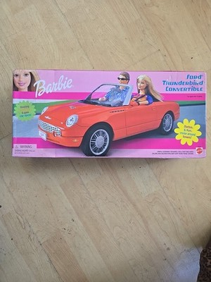 2002 Mattel Barbie Car, 17” Red Ford Thunderbird Convertible Rare NRFB ...