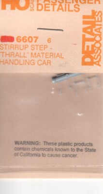 HO Scale Detail Associates 6607 Stirrup Step 'Thrall' Material Handling ...