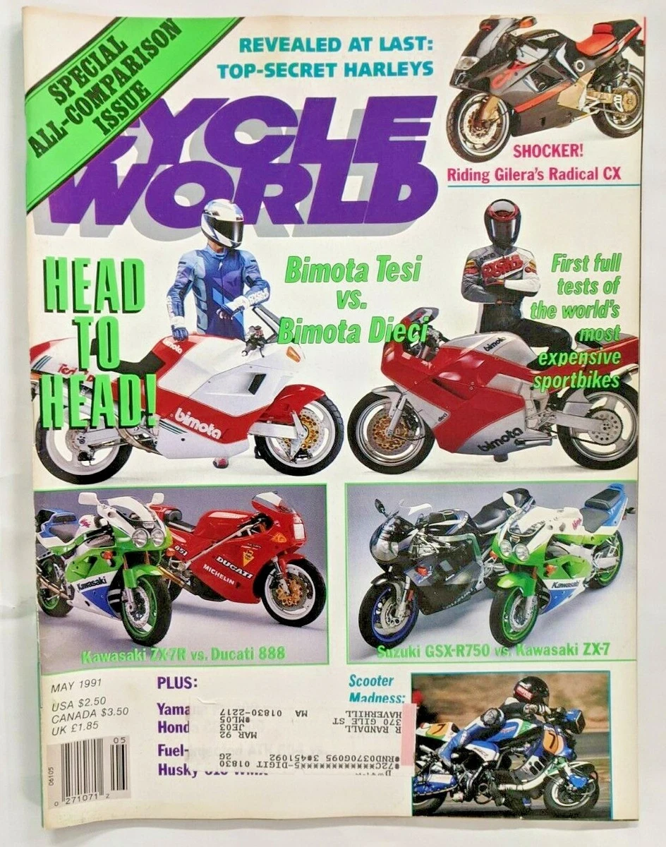 Cycle World Magazine: 25 Years Ago December 1990 Cycle, 42% OFF