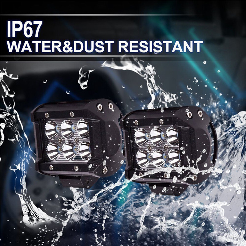 18W LED Work Light 4WD Offroad Spot Fog ATV SUV UTE Driving Lamp For ...