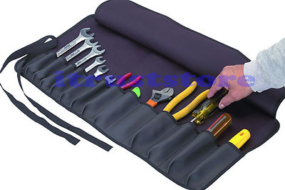 ROLL UP TOOL HOLDER HOLDING POUCH FOR HAND TOOLS CHISELS WRENCHES ...