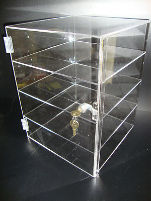 305Displays Acrylic Countertop Display Case 12" x 12" x 16" Locking ...