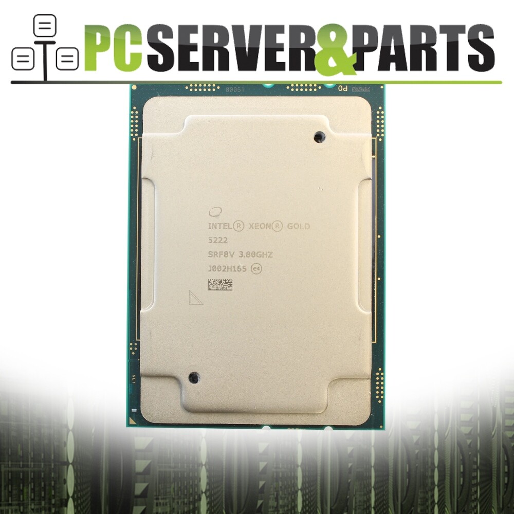 Intel Xeon Gold 5222 SRF8V 3.80GHz 16.5MB Quad Core LGA3647 CPU ...