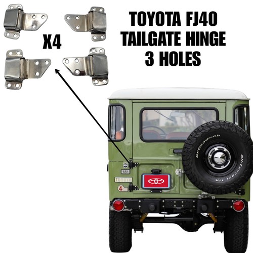 Tailgate Hinges fits Toyota Land Cruiser FJ40 | Rear | Steel | Screw-On ...