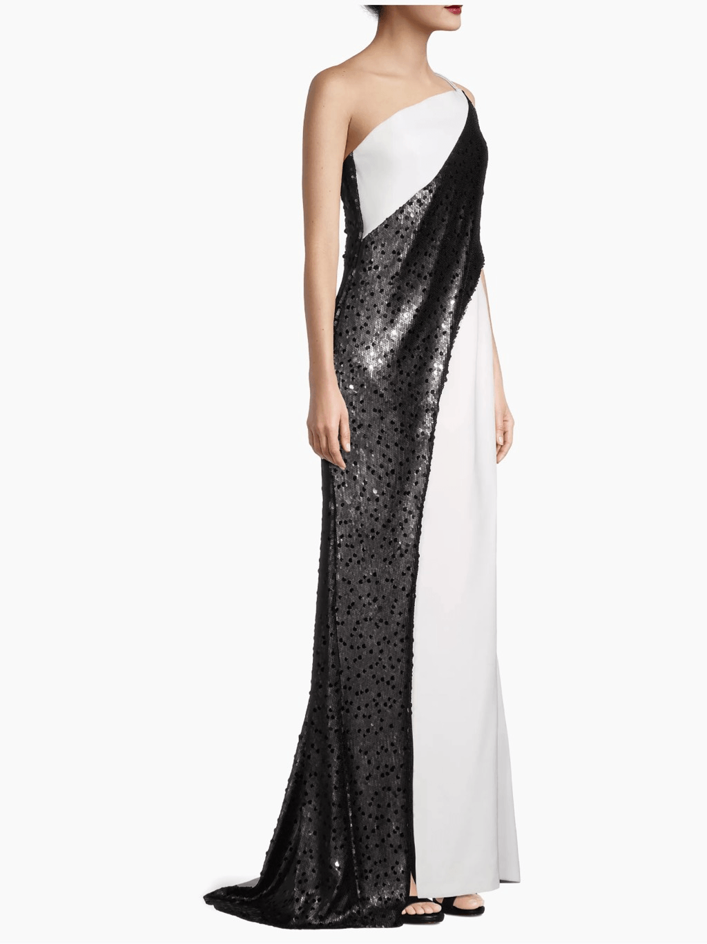 Toccin Ava Sequin Colorblocked Gown | eBay