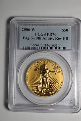 2006 W PR70 PCGS Gold Eagle Reverse Proof 20th Anniversary | eBay