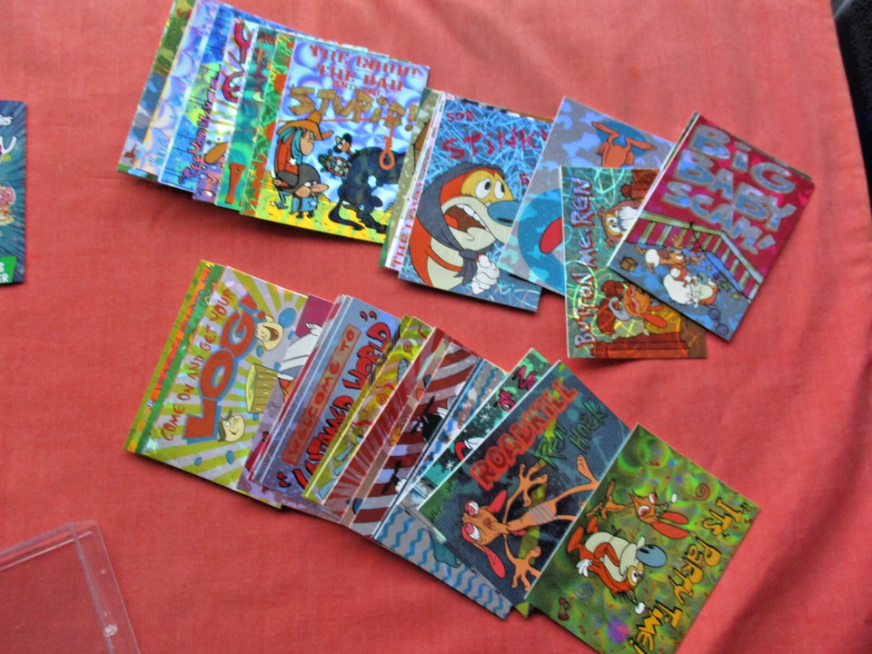 Ren and Stimpy 1993 Topps Spectra Prismatic Foil Base Trading Card Set ...