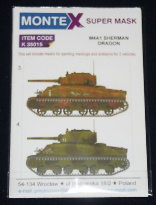 Montex K 35015 - M4A1 Sherman , Super Mask , 1:35 | eBay.de