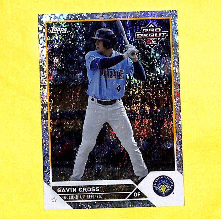 2023 Topps Pro Debut #60 Gavin Cross 80/175 Sparkle Parallel Card ...