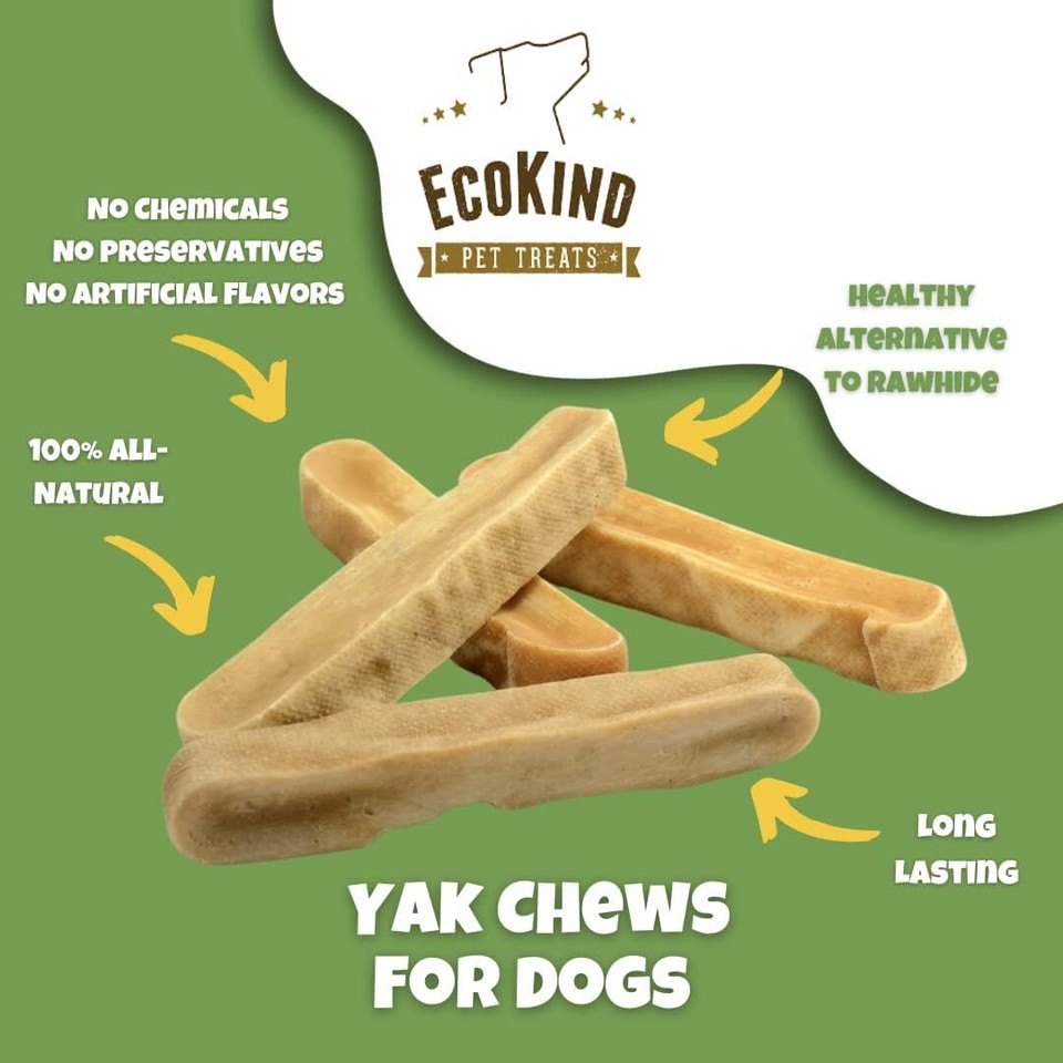 EcoKind Premium Gold Yak Cheese Himalayan Dog Chews, Dog Treats Large ...
