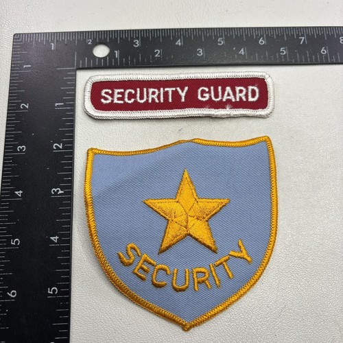 Vtg Bundle Patch Lot Of 2 SECURITY GUARD Patches 00SO | eBay