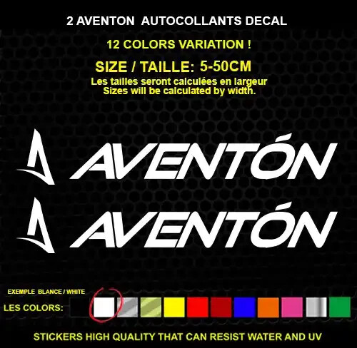 2 AVENTON sticker Genuine decal sticker WATERPROOF STICKERS | eBay