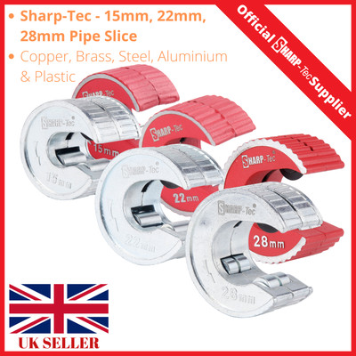 Sharp-Tec Pipe Slice | 15mm 22mm 28mm Pipe Cutter | Copper, PVC & Steel ...