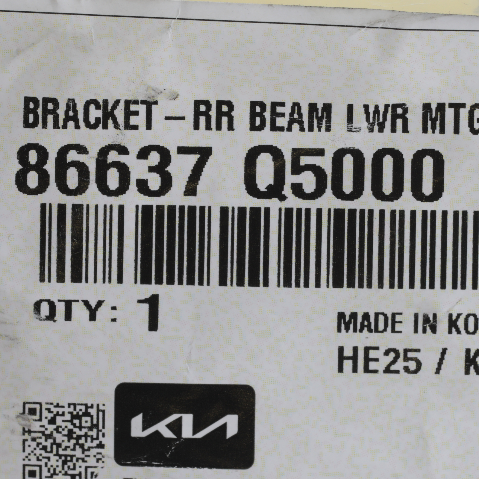 Genuine Kia Impact Bar Lower Bracket 86637-Q5000 for sale online | eBay