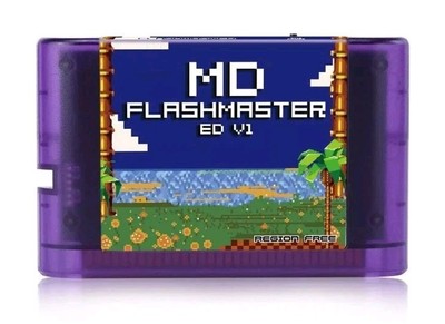 MD Flash Master ED V1 Sega Genesis Mega Drive Flash Cart - Black - Fast ...
