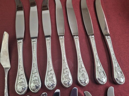 William Adams Eden Pattern Silver Plate Flatware Lot Of 30 Pieces | eBay