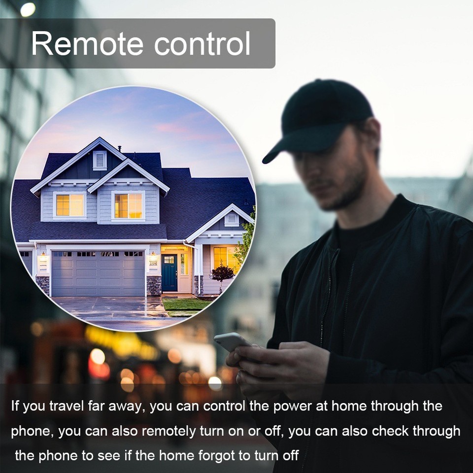 Remote Power Control WiFi Smart Switch WiFi Circuit Breaker Mobile App ...