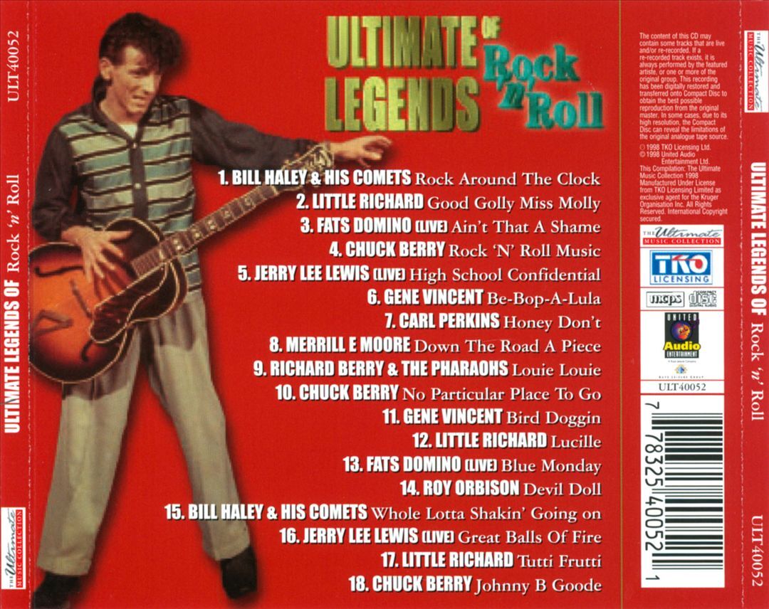 VARIOUS ARTISTS - ULTIMATE LEGENDS OF ROCK 'N' ROLL NEW CD 778325400514 ...