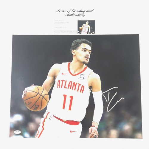 Trae Young signed 16x20 photo PSA/DNA Auto Grade 10 Atlanta Hawks LOA ...