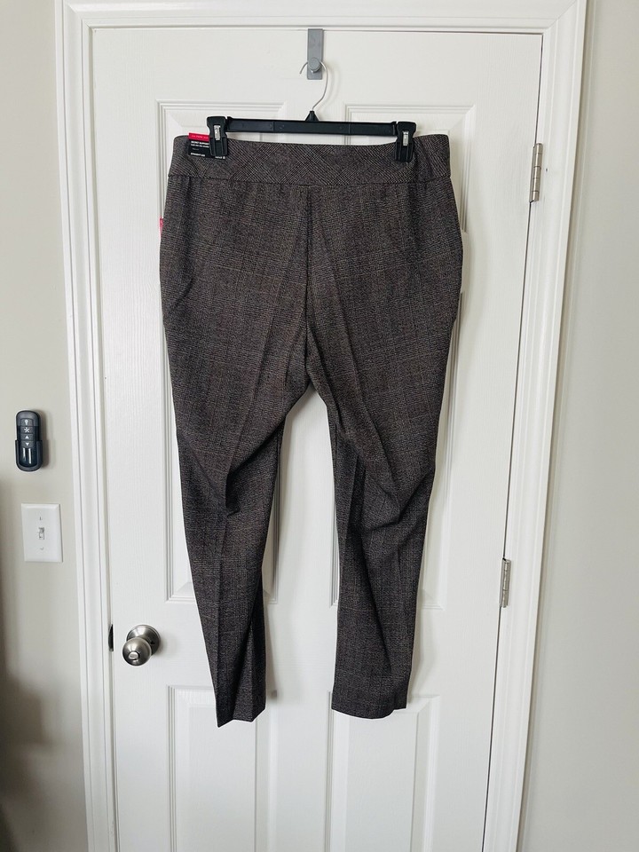 NWT Investments Plus PARK AVE fit Pull-On Straight Leg 2 Way Stretch ...