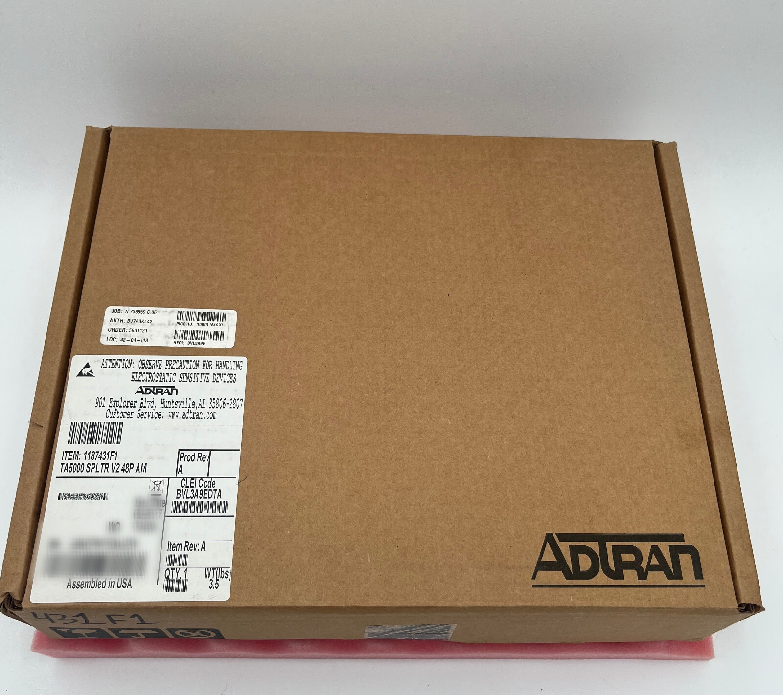 ADTRAN 1187431F1 - Total Access 5000 48-Port Splitter V2 AM BVL3A9EDTA ...