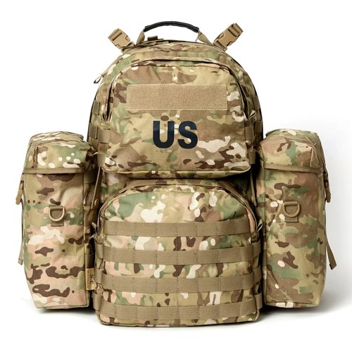 MT Military MOLLE II Medium Rucksack ABS Frame Detachable Side Pouches ...