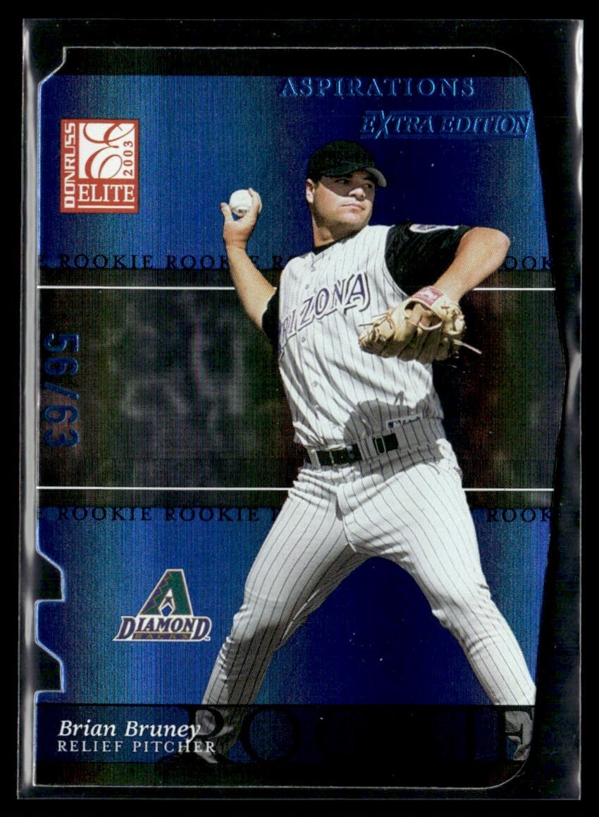 2003 Donruss Elite Extra Edition Aspirations Blue Brian Bruney Rookie ...