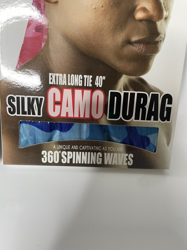 KING J. Silky Durag Camo Extra Long Tie 40" 4 Pack Camo Blue | eBay