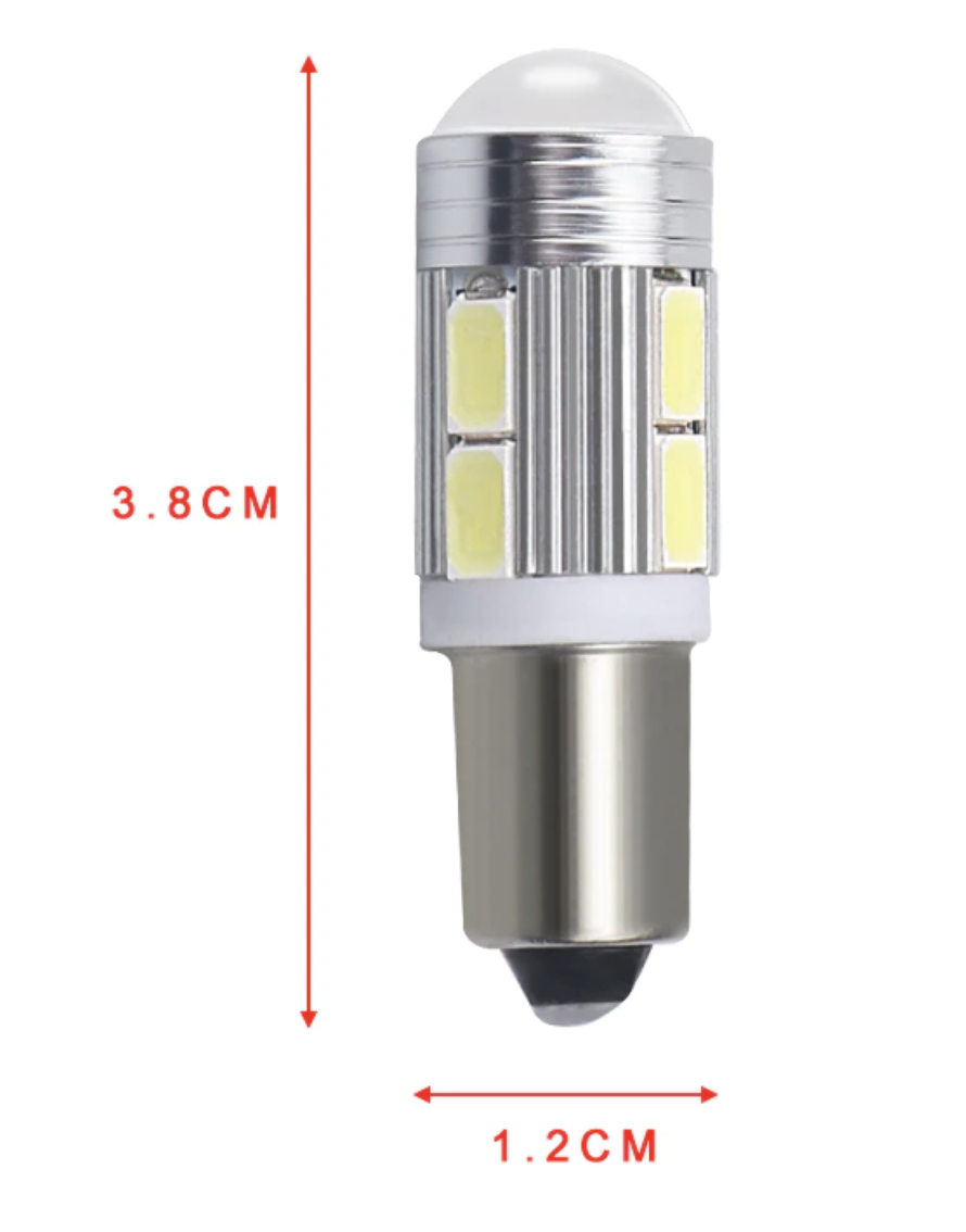 12V 12 VOLT BA9S CLASSIC CAR MOTORCYCLE SCOOTER LED BULB GLB951 GLB293 ...