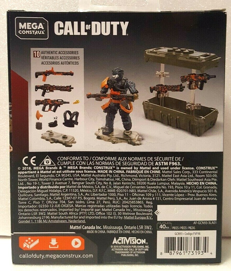 MEGA Construx Call of Duty Firebreak Weapon Crate GCN93 New Kids Toy ...