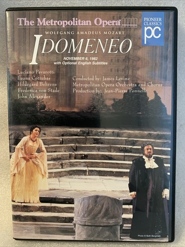 Idomeneo Mozart Metropolitan Opera (DVD, 1982) Full Screen Pavarotti | eBay