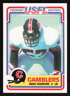 1984 Topps USFL #35 Mike Hawkins Card TCCCX | eBay
