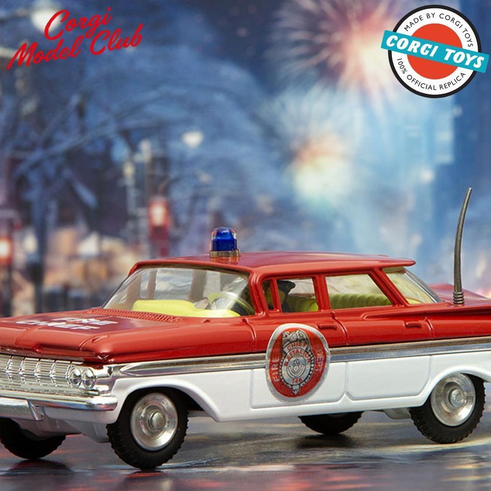 Corgi Model Club Chevrolet Fire Chief Diecast Boxed Model Car inc CoA ...