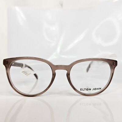 Elton John Winifred Frames Eyeglasses/Glasses Natural 51-19-152 | eBay