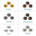 3000pcs Rondelle Brass Crimp Beads Tube End Beads Tiny Spacer Jewelry ...