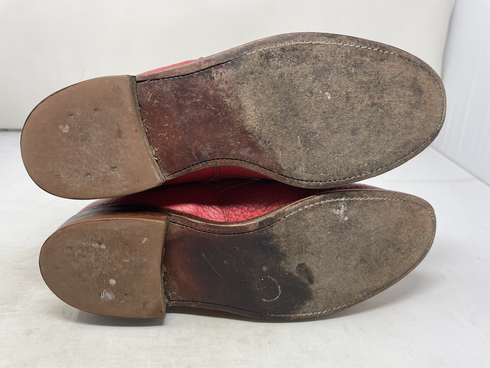 Justin Western Roper Kiltie Boots Womens Red Pebbled … - Gem