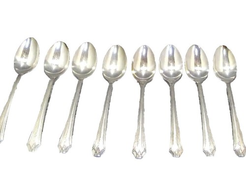 8 Tablespoons Regal Pure Silver Plate Spoon Set #tx | eBay