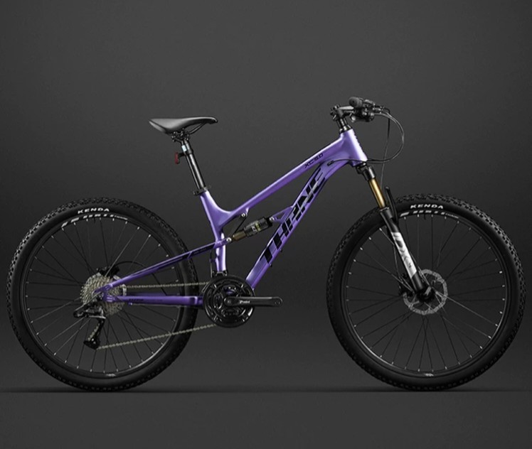 German split rock soft tail mountain bike double shock absorption speed ...