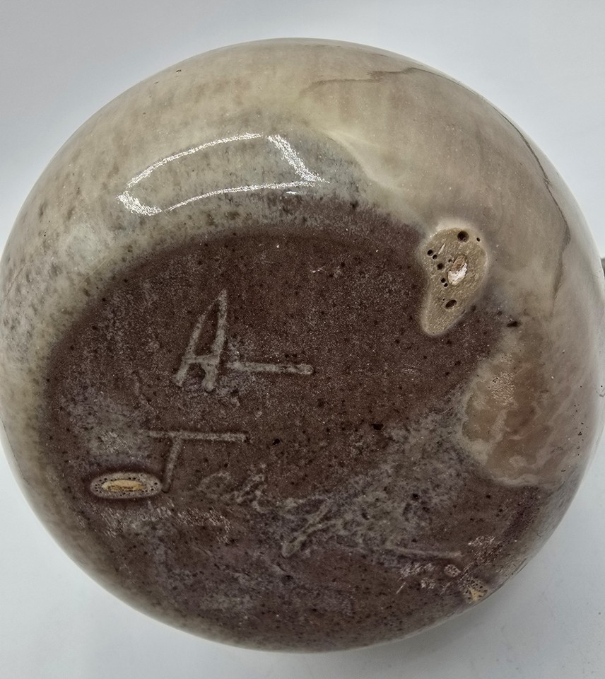 Archie Teague Jug North Carolina Folk Art Pottery Signed Vase Pitcher ...