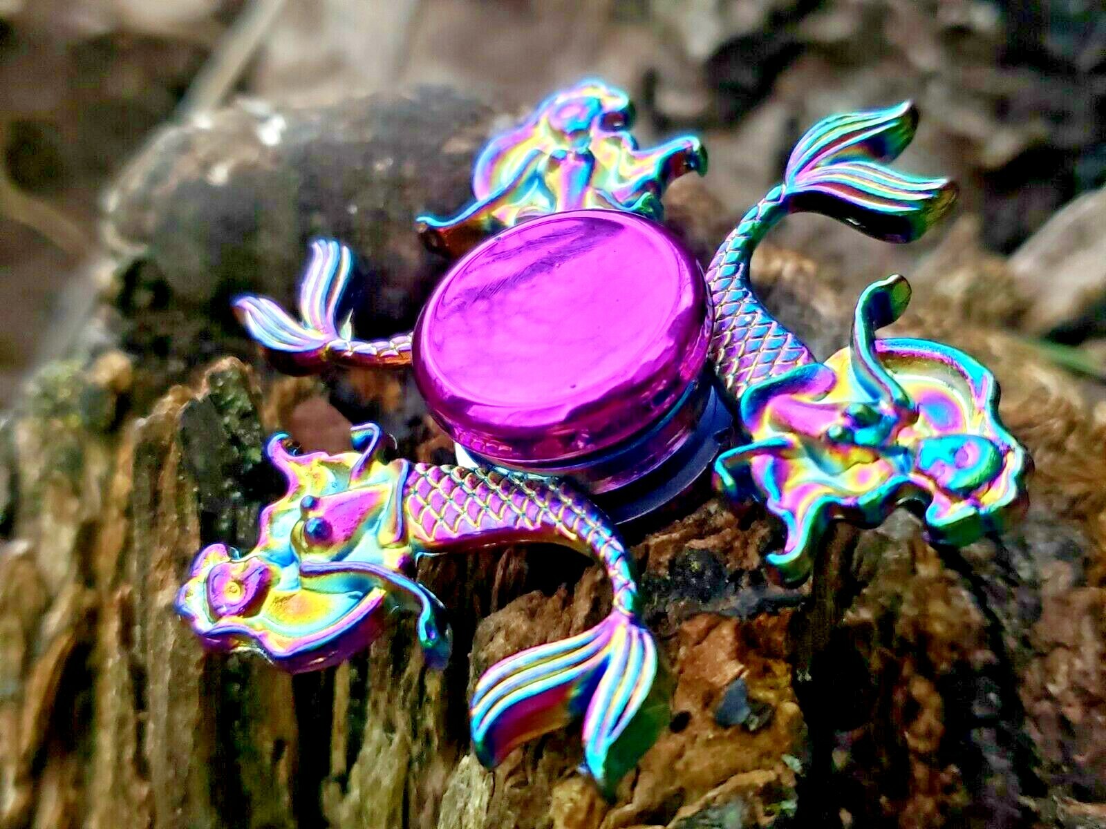 Mermaid Multi Color Fidget Spinner Toy Boys Girls Kids Adults ADHD ...