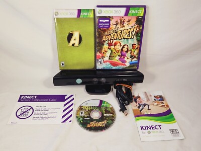 Microsoft Xbox 360 Kinect Black Sensor Bar Model 1414 & Kinect ...