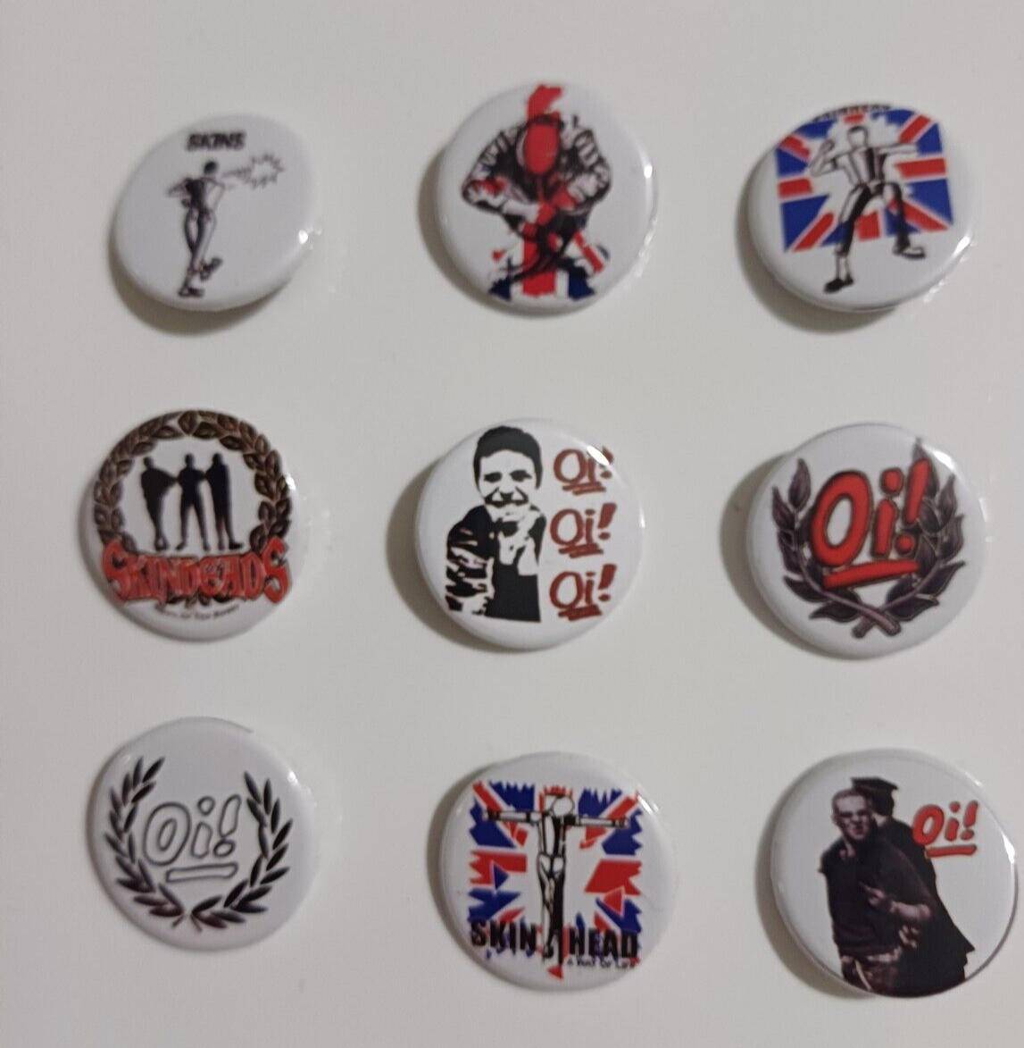 SKINHEAD oi Badge Set of 9 | eBay UK