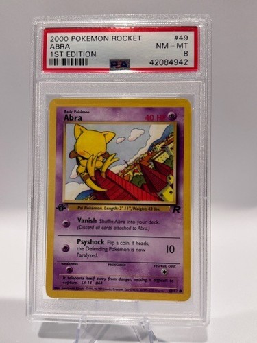 2000 PokéMon TCG Abra #49 English 1st Edition PSA 8 | eBay