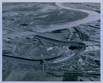 1952 Aerial View North Dakota Garrison Dam Construction Press Photo | eBay